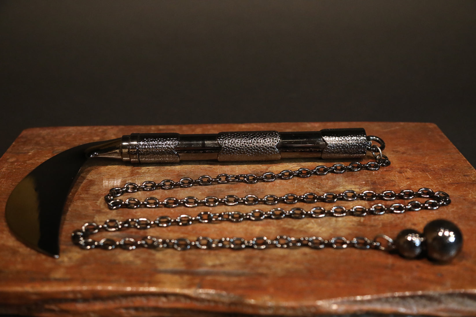 Ninja Sickle with Chain and Weight "KUSARI GAMA" (Imitation) – Ninja ...