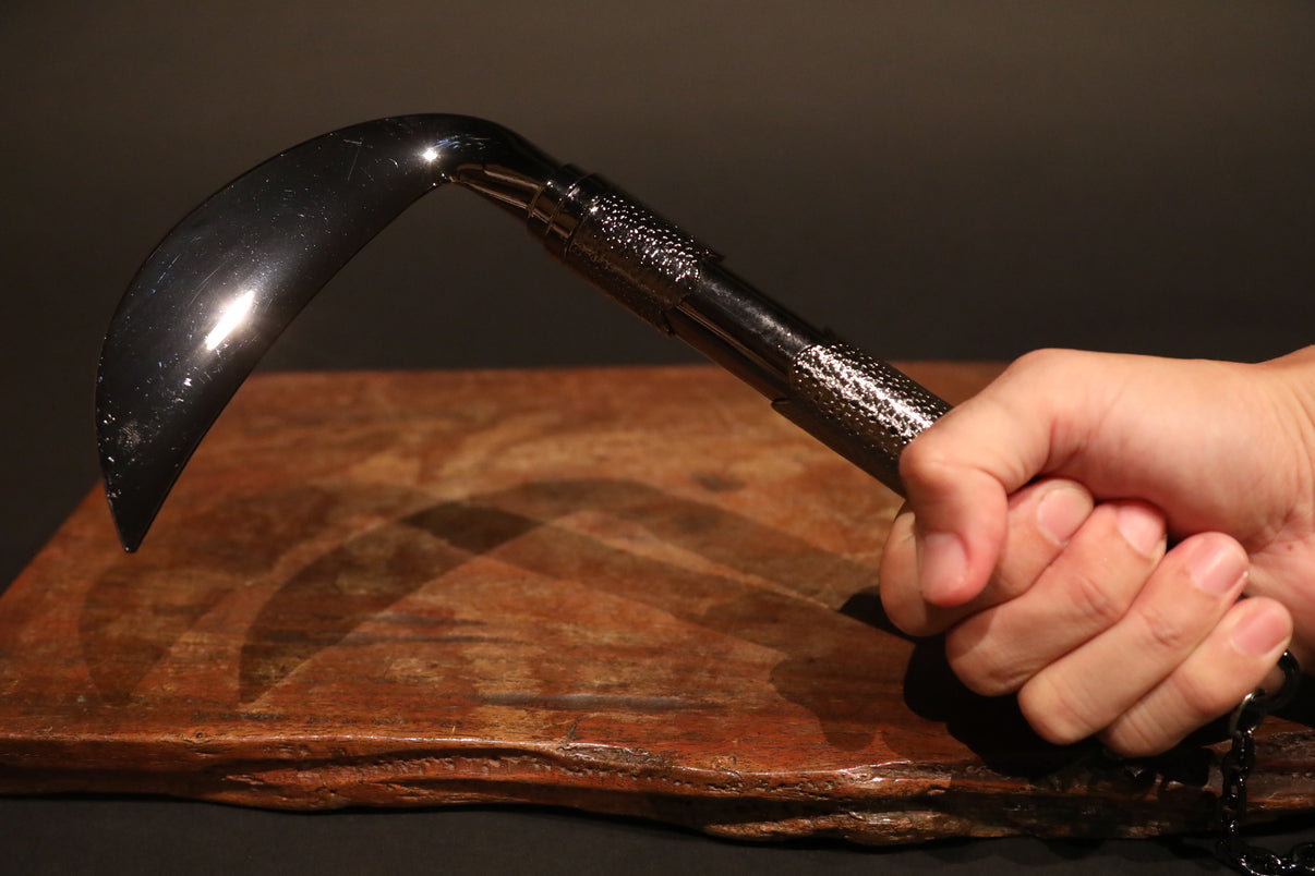 Ninja Sickle with Chain and Weight "KUSARI GAMA" (Imitation) – Ninja ...